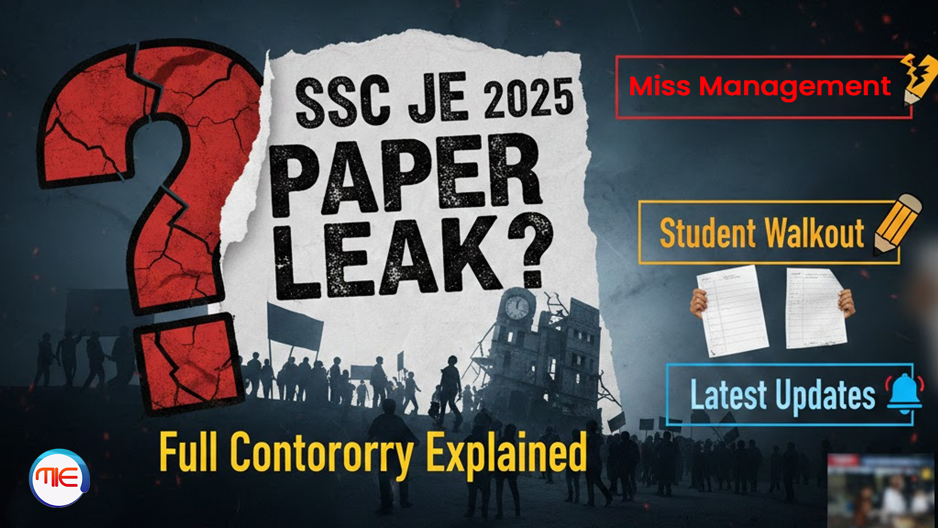 SSC JE 2025 Paper Leak? Full Controversy Explained — Exam Mismanagement ...